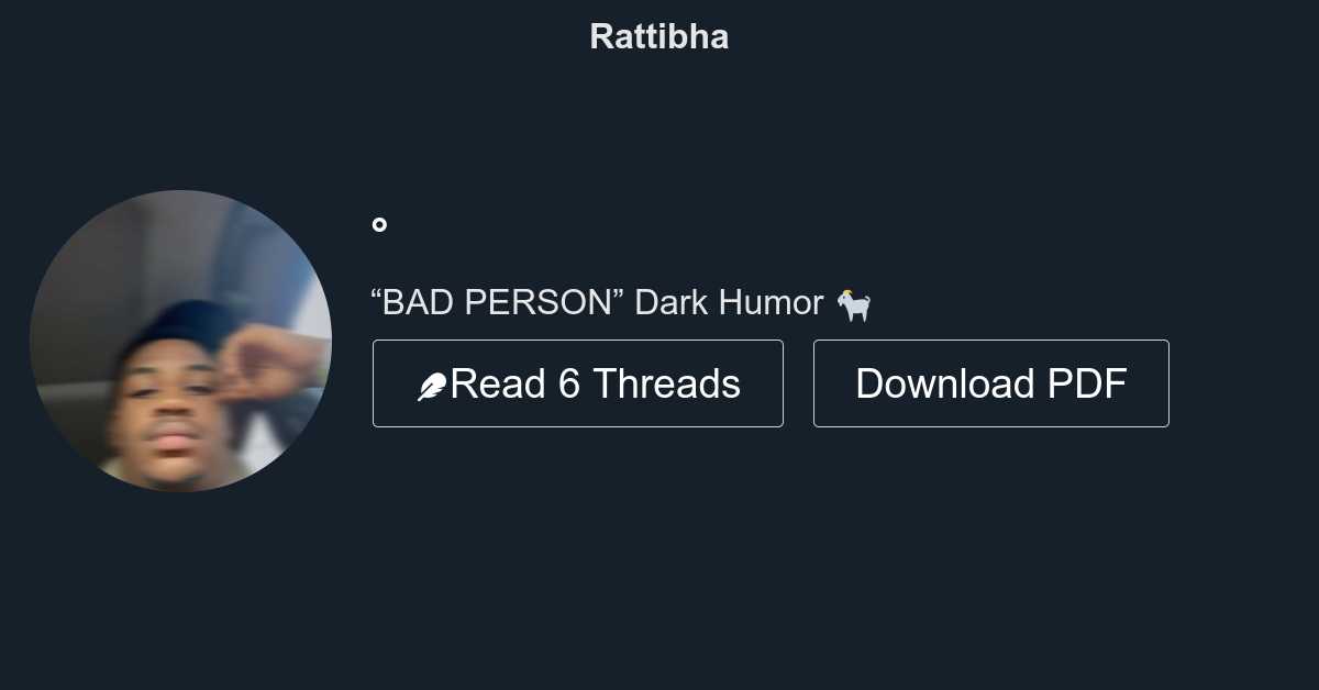 Threads from ° - Rattibha