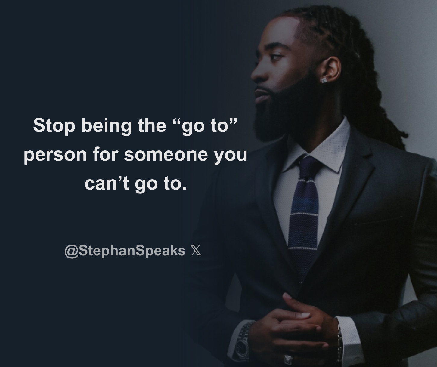 Stop being the “go to” person for someone you can’t go to. - Download ...