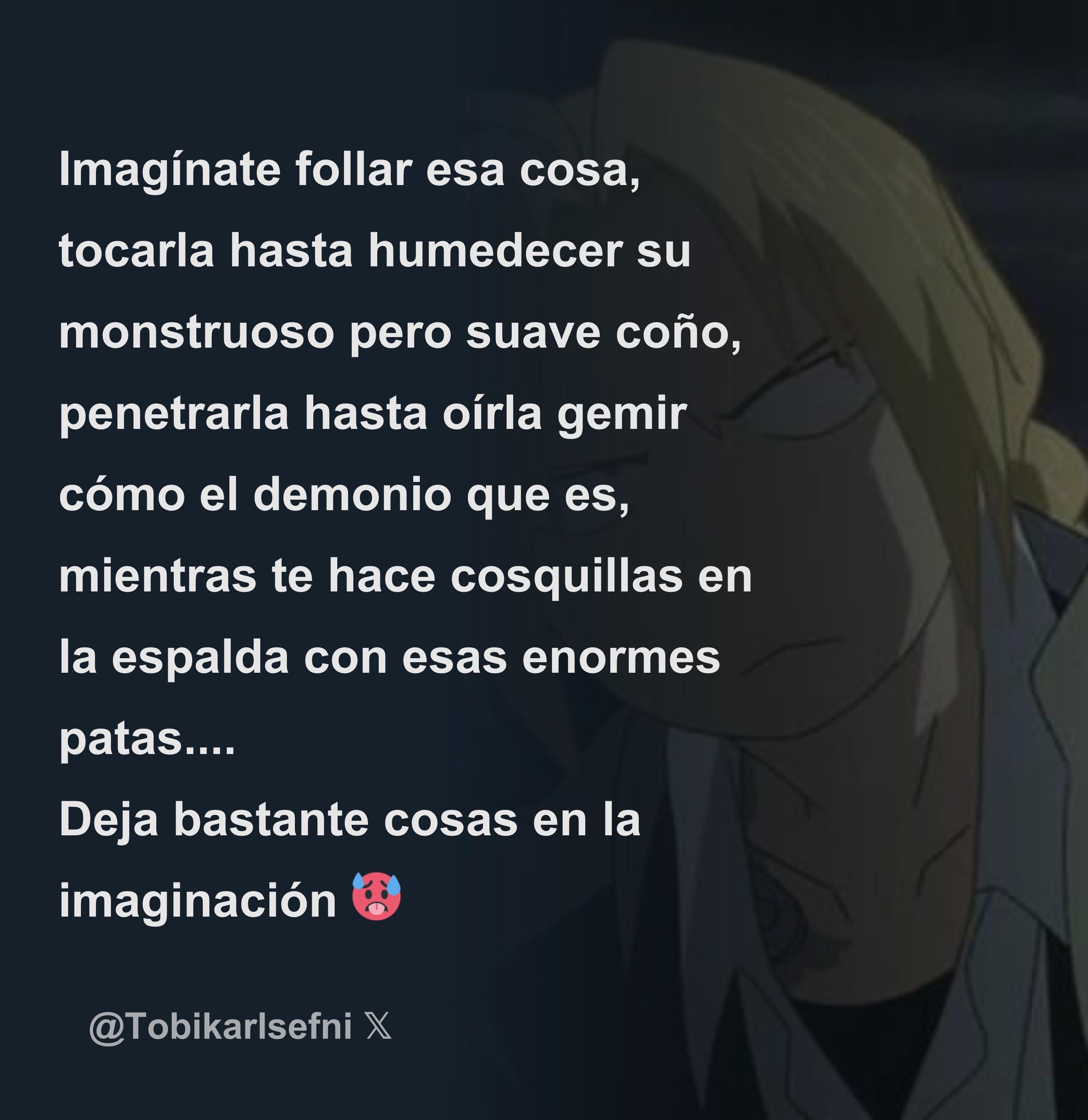 Imagínate Follar Esa Cosa Tocarla Hasta Humedecer Su Monstruoso Pero