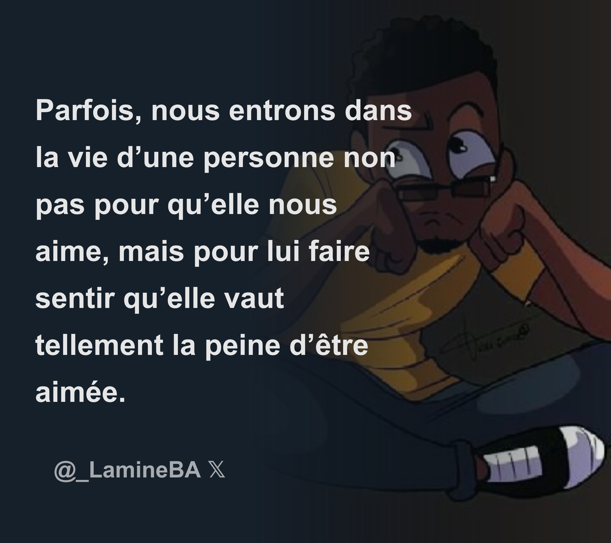 Parfois, nous entrons dans la vie d’une personne non pas pour qu’elle ...