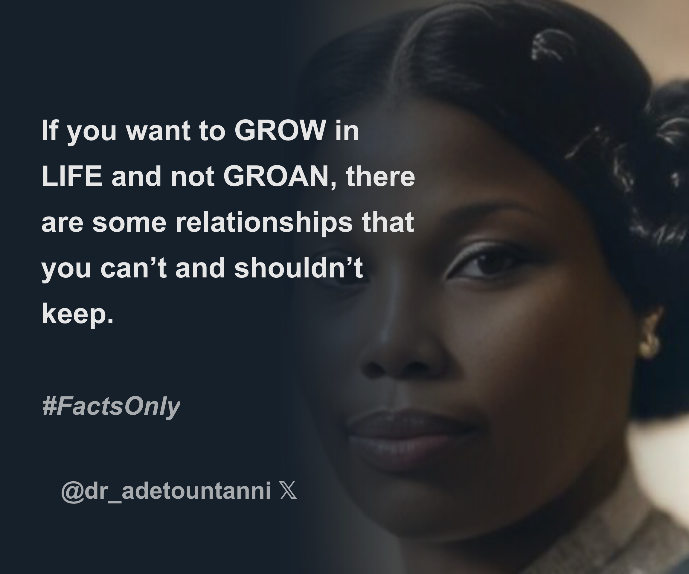 If you want to GROW in LIFE and not GROAN, there are some relationships ...