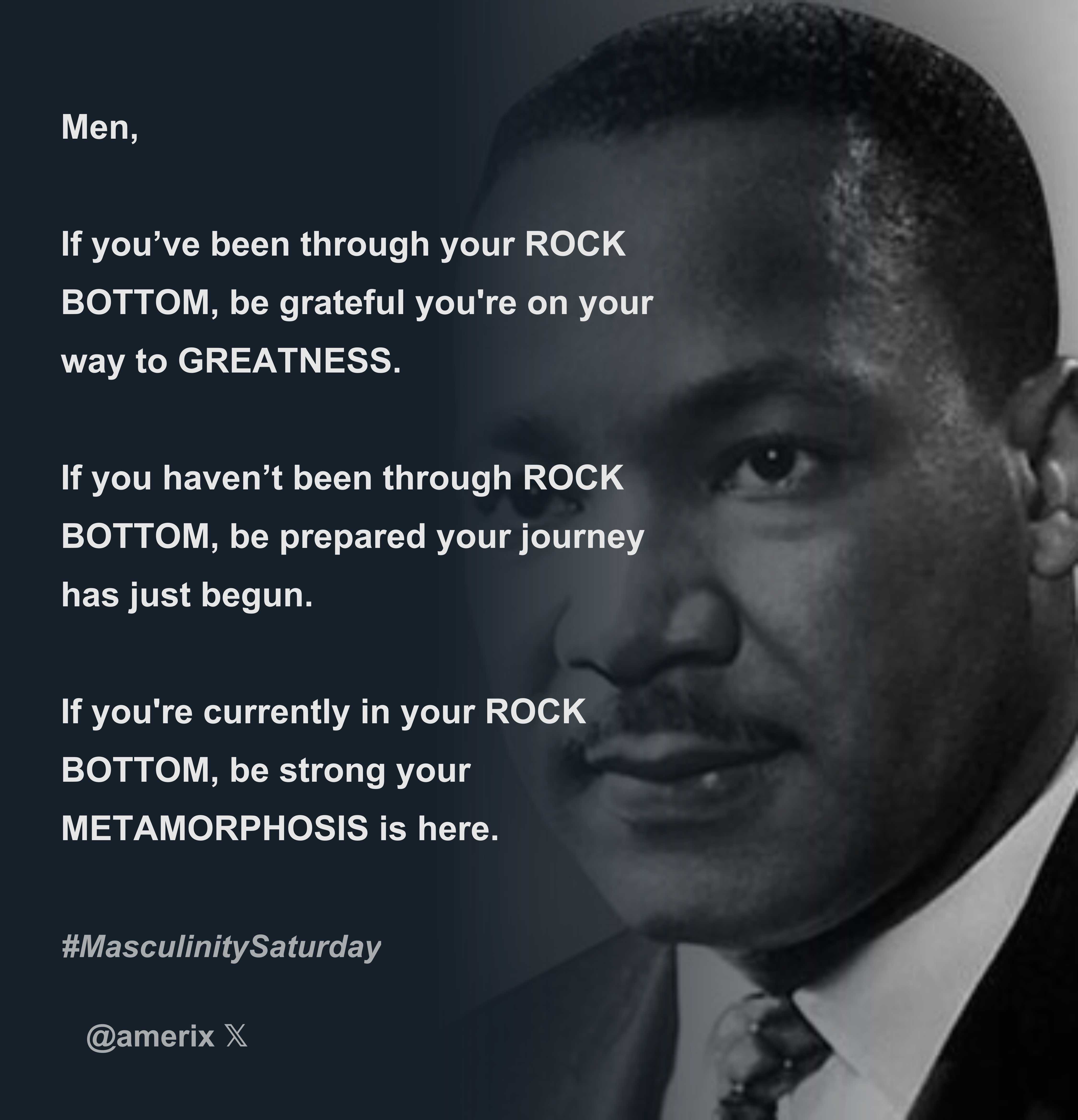 Men, If you’ve been through your ROCK BOTTOM, be grateful you're on ...