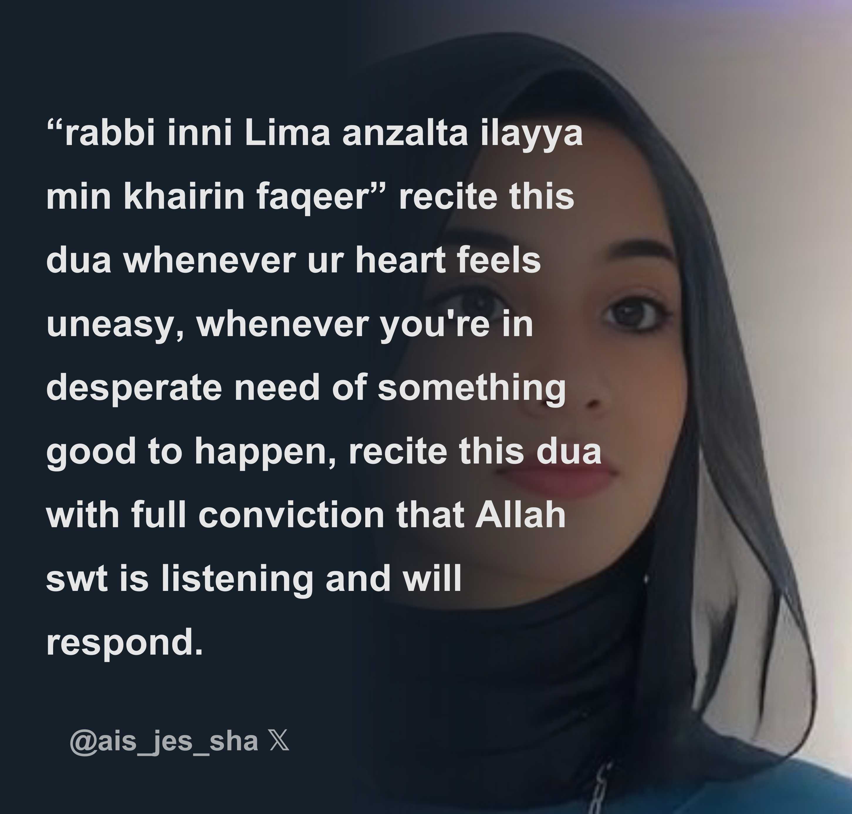 “rabbi inni Lima anzalta ilayya min khairin faqeer” recite this dua ...