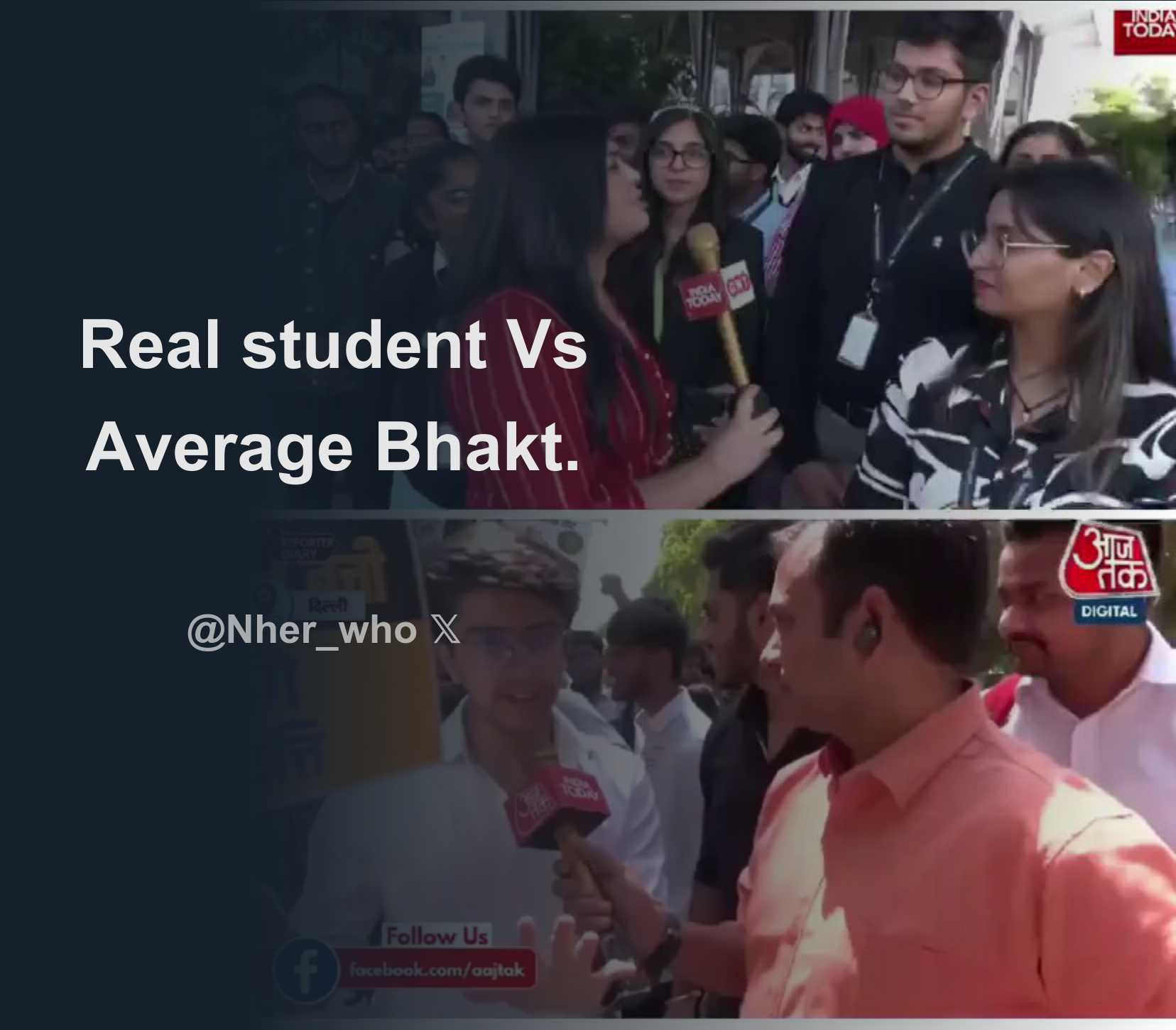 Real student Vs Average Bhakt. - Download Tweet Image from Nehr_who ...
