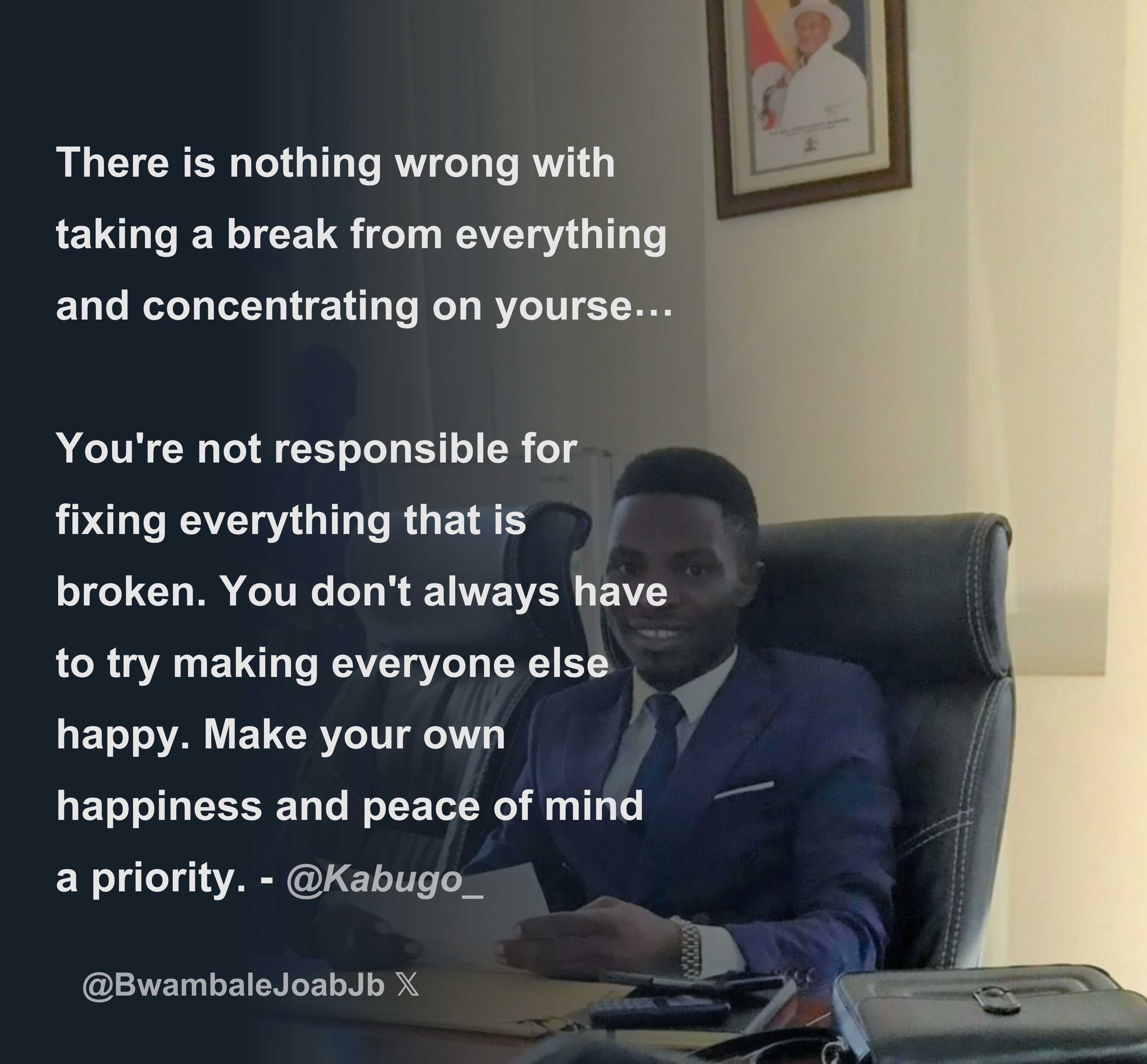 There is nothing wrong with taking a break from everything and ...