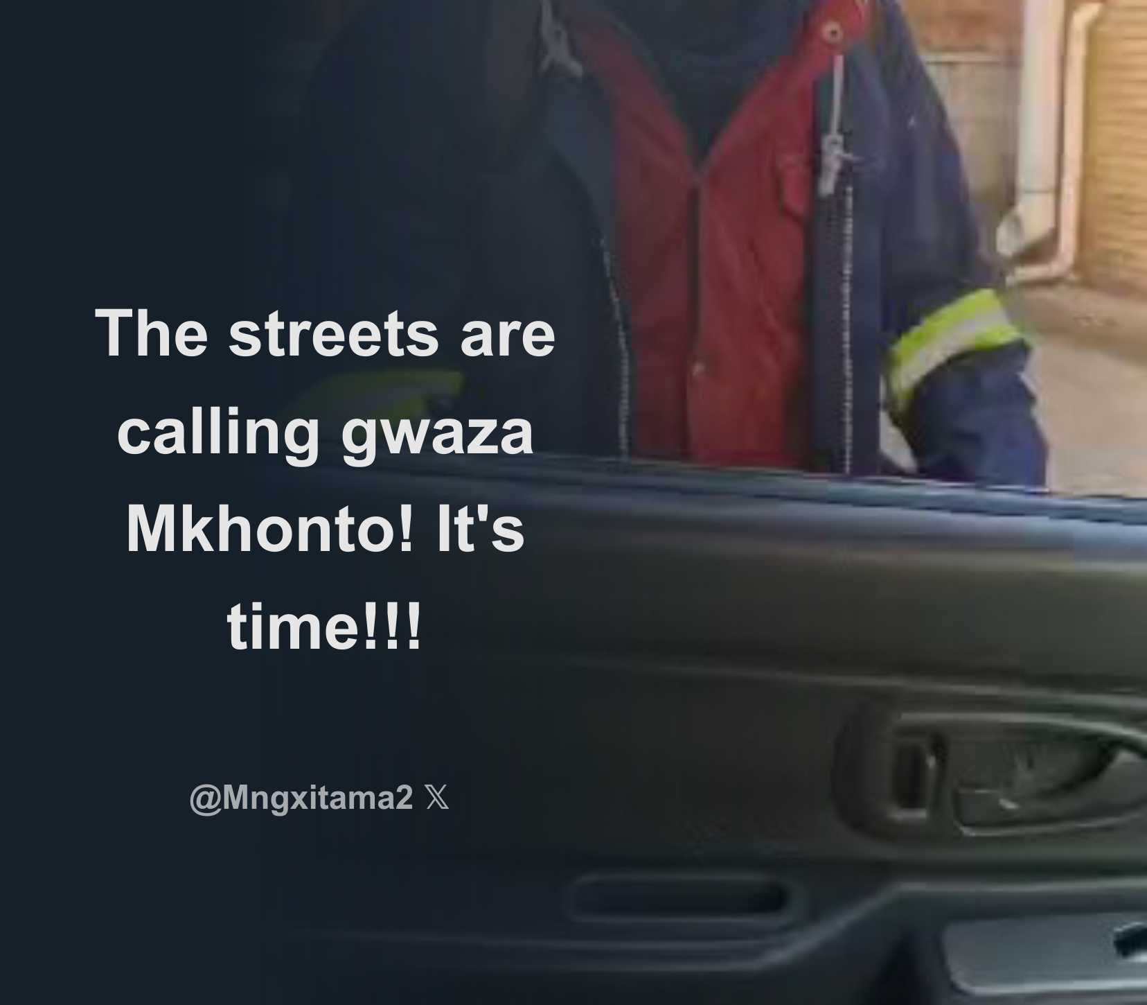 The streets are calling gwaza Mkhonto! It's time!!! - Download Tweet ...
