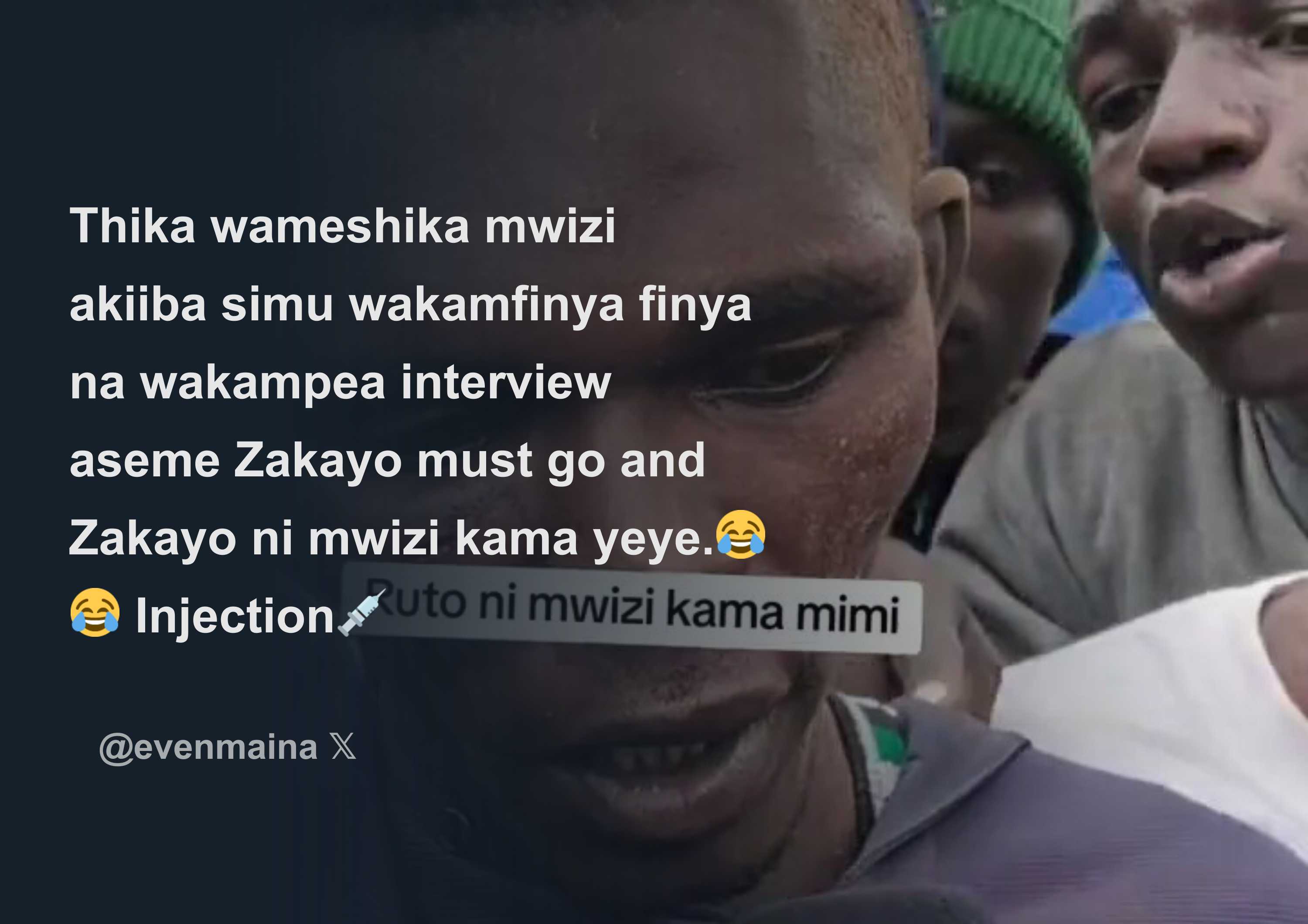 Thika wameshika mwizi akiiba simu wakamfinya finya na wakampea ...