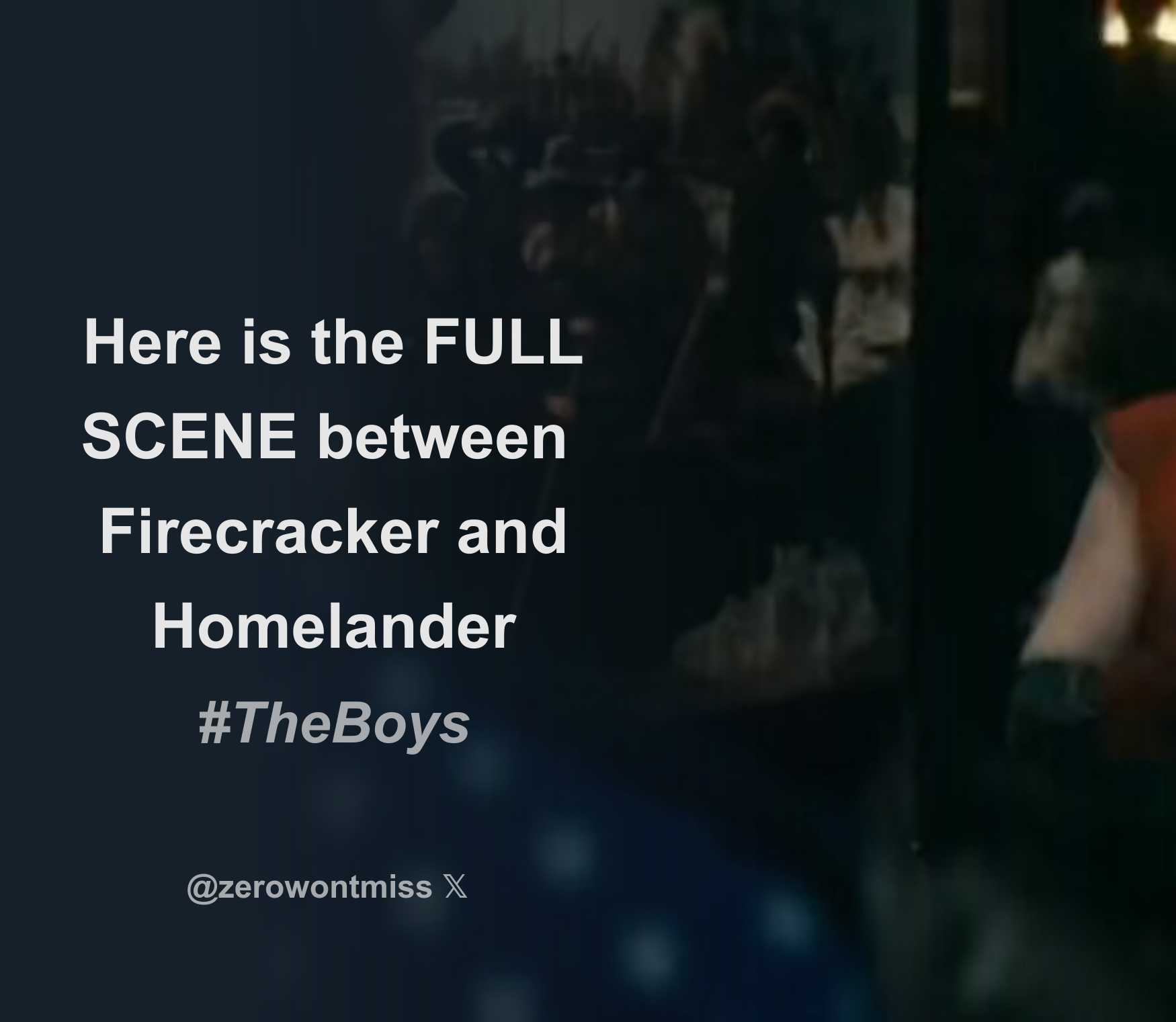 Here is the FULL SCENE between Firecracker and Homelander #TheBoys ...