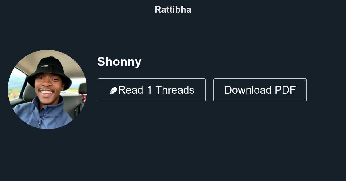 Threads from Shonny - Rattibha