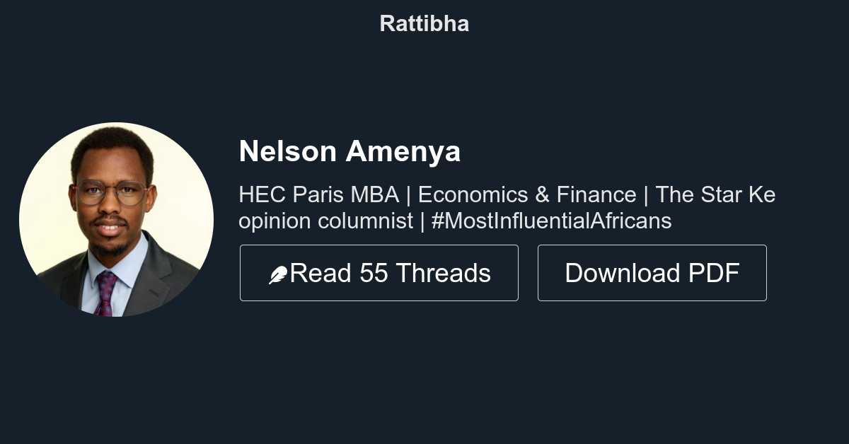 Threads from Nelson Amenya - Rattibha