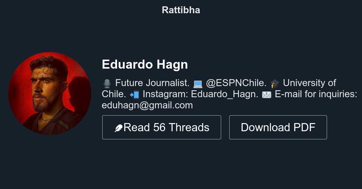 Threads from Eduardo Hagn - Rattibha