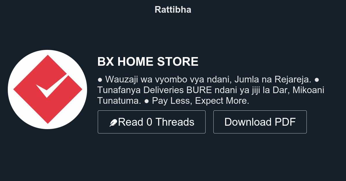 Threads from BX HOME STORE - Rattibha