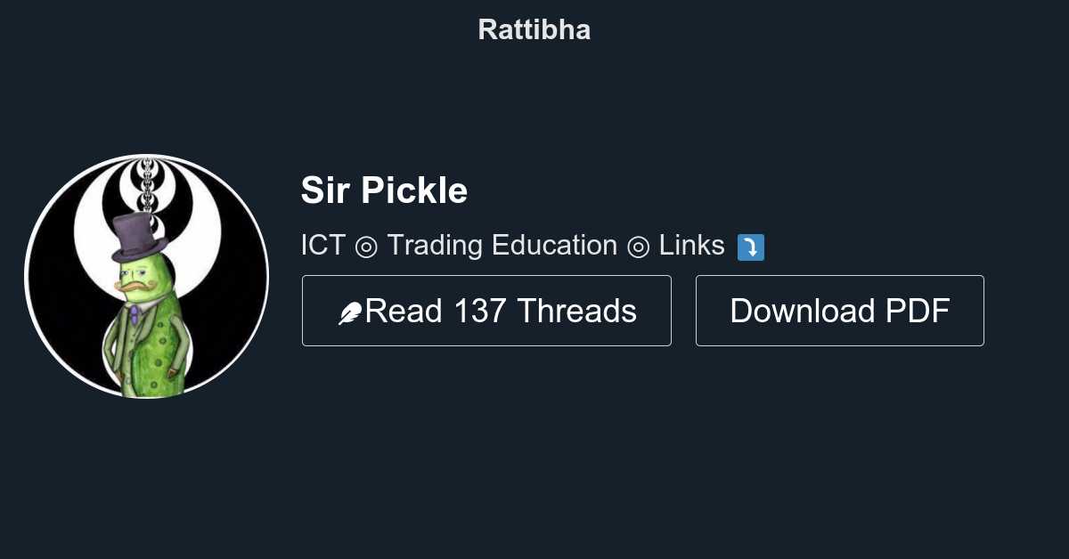 Threads from Sir Pickle - Rattibha