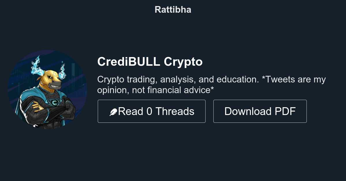Threads from CrediBULL Crypto - Rattibha